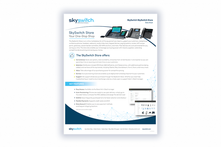 SkySwitch DataSheets White-Label UCaaS